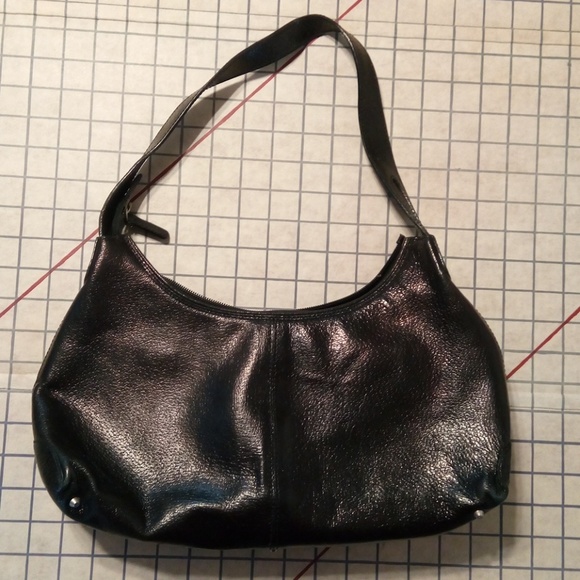 Cristiani | Bags | Vintage Cristian Made In Italy Black Leather Purse ...
